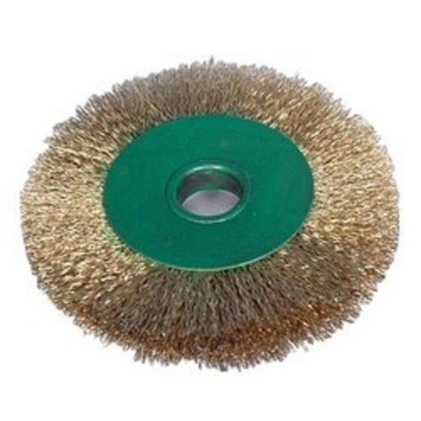 Brass Wire Brush Wheel For Industrial Brush Size 2 5 Inch At