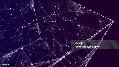 추상 와이어프레임 큐브는 연결 점과 선을 휘젓습니다 디지털 블록 체인 개념 및 데이터 전송 시스템 데이터의 저장 셀 벡터 일러스트레이션 개념에 대한 스톡 벡터 아트 및 기타
