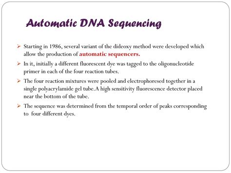 Different Methods Of Gene Sequencing Durgesh Sirohi Pdf