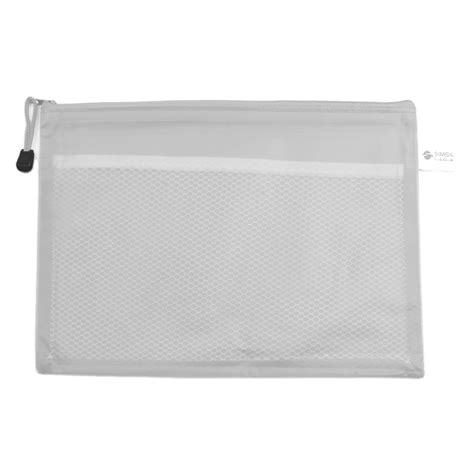 Simba White B4 Plastic Zipper Folder Durable And Flexible Bernasos Company For Industry Trade