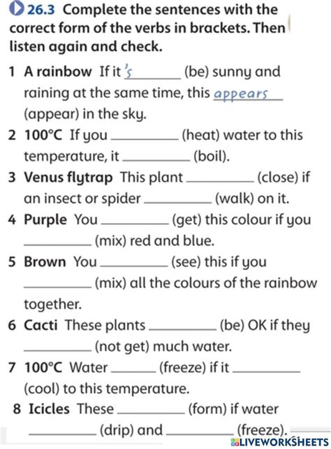 Zero Conditional Interactive Exercise