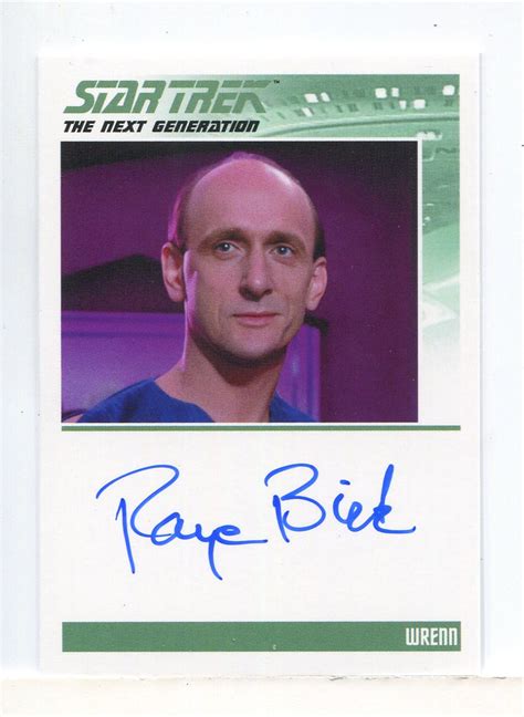 Star Trek 2026 Connections Raye Birk As Wrenn Autograph Card —