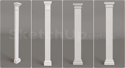 20065 Download Sketchup Models Of Roman Column