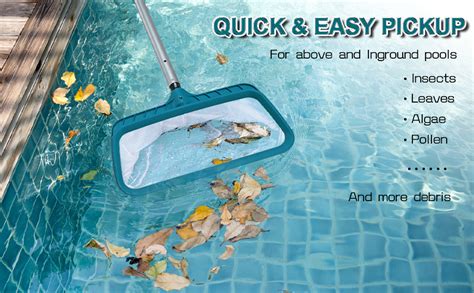 Poolwhale Professional Pool Skimmer Net Heavy Duty
