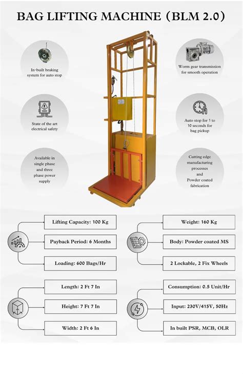 Shakti Conveyors Cement Bag Lifter At ₹ 85000 In Pune Id 2854520436488