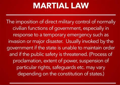 Five Things To Know If Martial Law Is Declared And How To Prepare
