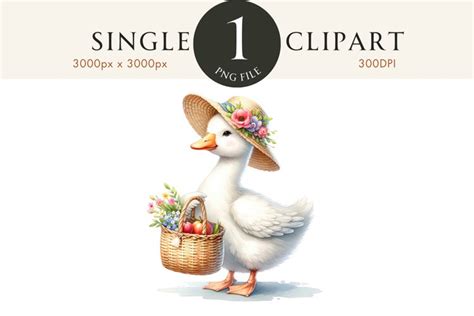Spring Goose Clipart Watercolor Png 3462899