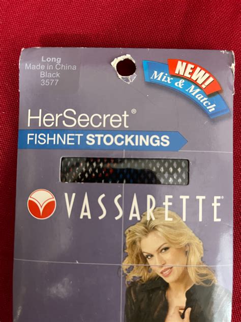 Vassarette Stockings Color Black Size Med To Plus Styles Regular