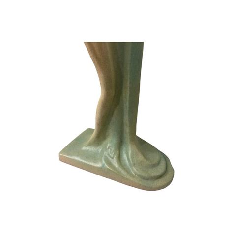 Vintage Art Deco Large Ceramic Art Sculpture Signed 1930s 1940s Tree
