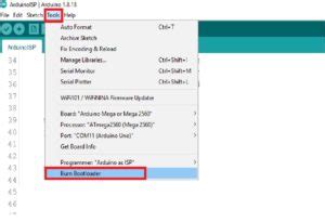 What Does Burn Bootloader Do In Arduino IDE