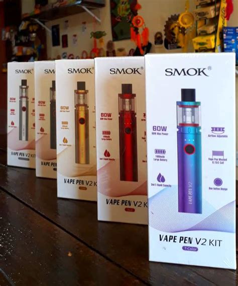 Smokey ⚠️😤vape Pen V2 Kit Original😤⚠️ Disponible En Color Plateado