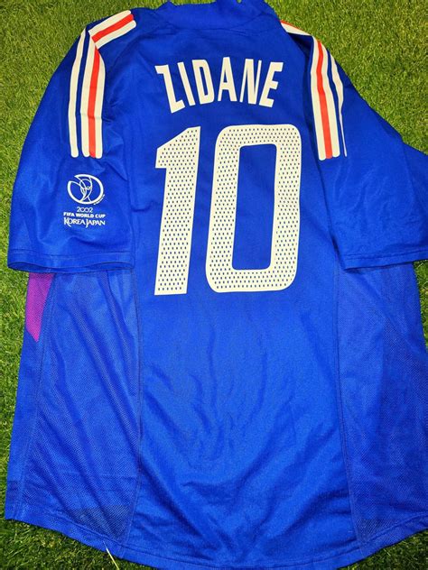 Zidane France 2002 World Cup Player Issue Jersey Maillot Shirt Trikot