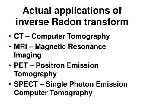 ppt radon transform powerpoint presentation free download id 495054