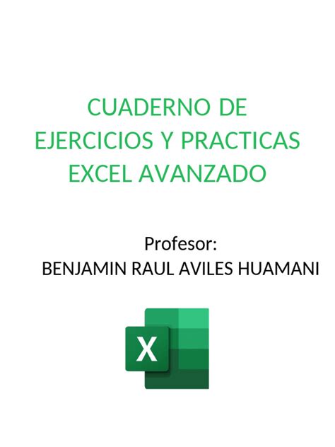 Cuaderno De Ejercicios Prácticos De Excel Intermedio Pdf