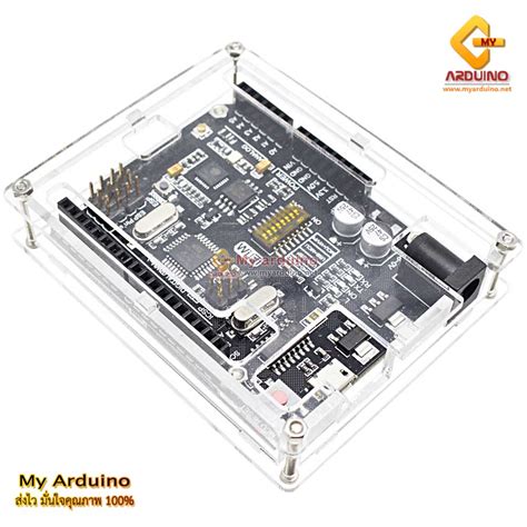 Arduino Uno R3 Acrylic Case Box กล่องอะคริลิคแบบใส สำหรับ Arduino Uno