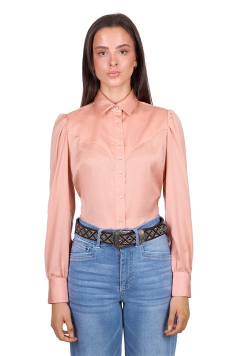 Scarlet Longsleeve Shirt Pink Cutting Edge Country