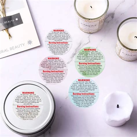 15 Inches Self Adhesive Label Black And White Warning Label Circular