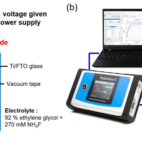 A The Experimental Setting For Anodic Oxidation Including Download Scientific Diagram