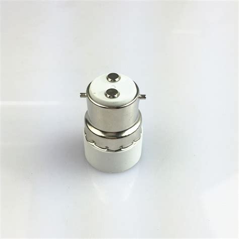 Pachet De 5 Convertoare De Soclu De Bec B22 La E14 Pvc Argintiu Emagro