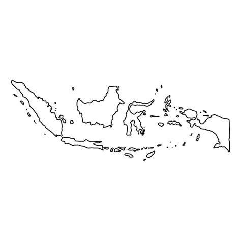 Indonesia Map Outline Vectors And Illustrations For Free Download Freepik