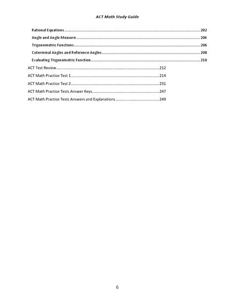 Act Math Study Guide 2020 2021 A Comprehensive Review And Step By