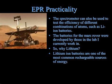 Electron Paramagnetic Resonance Spectroscopy Ppt
