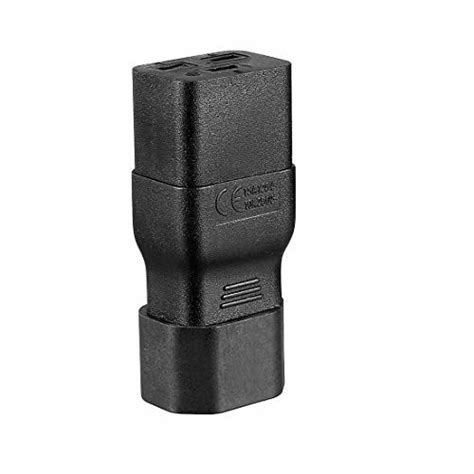 Getuscart Uxcell Ac125v 15a Ac250v 10a Iec320 Male C14 To Female C19 Power Socket Adapter For
