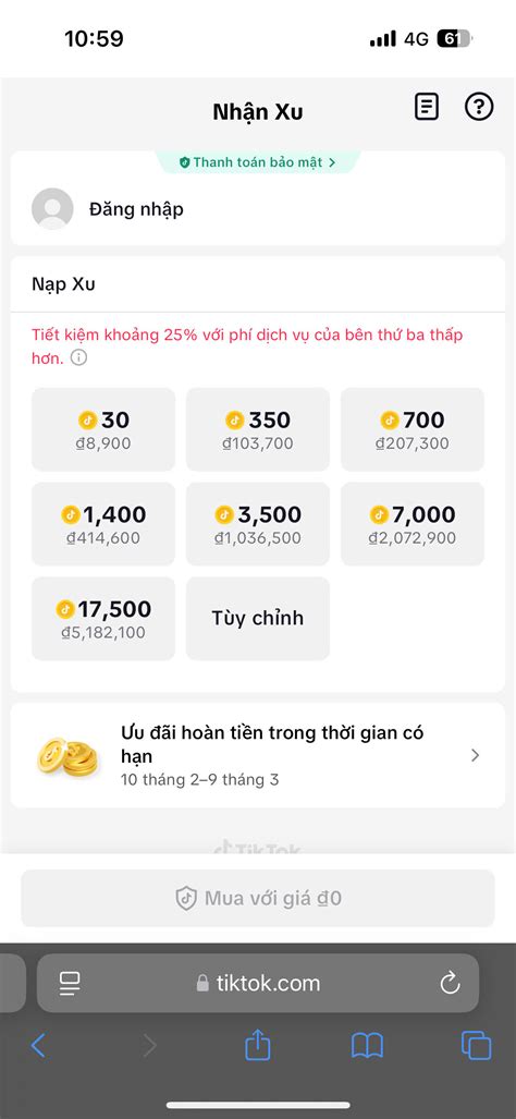 Nạp Xu Tiktok 2026 Chính Thống Giá Rẻ Qua Momo
