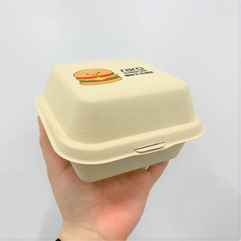 펄프 햄버거 샌드위치 용기