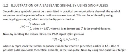 1 Symbols And Sinc Pulse 1 1 Generation Of Symbols In