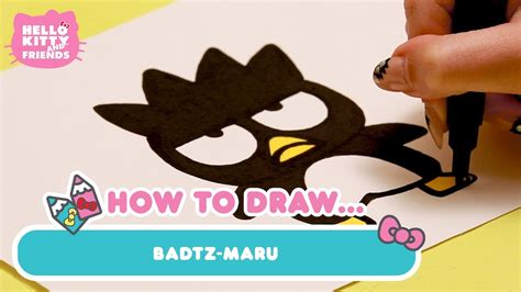How To Draw Badtz Maru Hello Kitty Crafts Youtube
