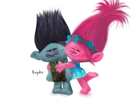 Trolls Branch And Poppy By Rayuko On Deviantart