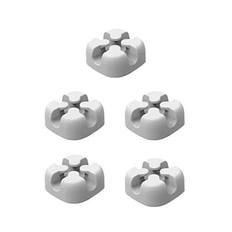 WORGEOUS Pcs Silicone Cable Winder Desktop Wire Organizer Earphone Cable Holder Clip Mouse