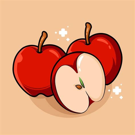 Apple Fruit In Vector Illustration Pro Download 4871900 Vector Art At