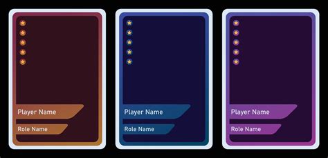 Complete Card Game Template With Two Color Blend For Card Template