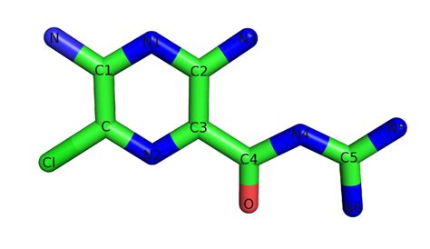 Fig S3 Structure Of The Amiloride In Stick Presentation With Atom