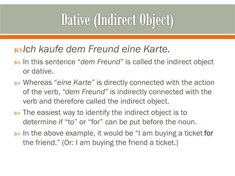 Ppt Dative Case Indirect Object Powerpoint Presentation Free