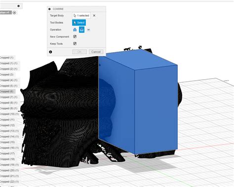 Is It Possible To Boolian Cut With A Mesh Rfusion360