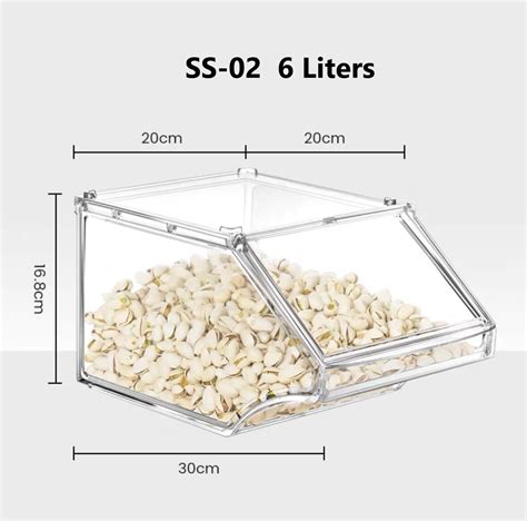 Ecobox Ss 02 Supermarket Stackable Bulk Bin For Bulk Food And Candy Buy Scoop Bin Candy Bin