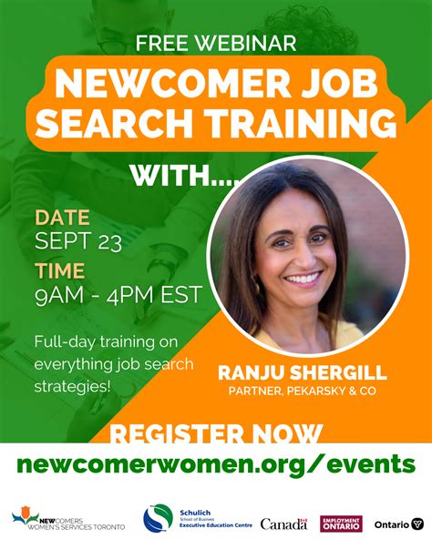 Newcomer Job Search Training — Newcomer Womens Services