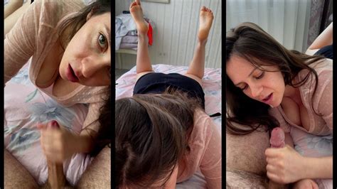No Stop After Cum Stunning Rock Paper Scissors Handjob And Blowjob