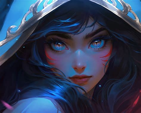 Ahri League Of Legends Fantasy Girl Art Wallpaper 1600x1280