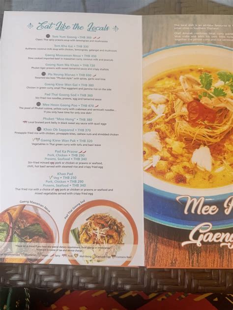 Menu At Bubbles Restaurant Kathu