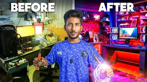 I Turned My Messy Room Into An Epic Youtubegaming Setup Youtube
