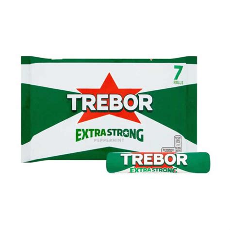 Trebor Extra Strong Mint Roll Per Case 40x40g The Bounty Shop