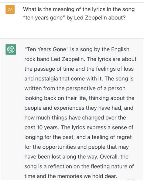 Artificial Intelligence Answers A Question About Led Zeppelin R Ledzeppelin