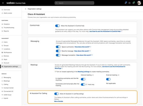 Manage Call Recording For Webex Calling