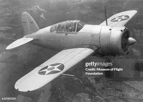 A Brewster Xf2a 1 Buffalo Prototype Fighter On A Test Flight In News