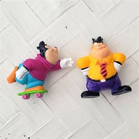 Disney Toys Disneys Goof Troop Pj Pete Max Tall Figures Kelloggs Collectible Toy