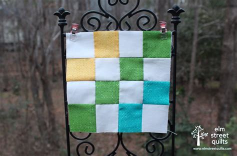 Hand Pieced Qal The 4 Patch Block 1 Elm Street Quilts
